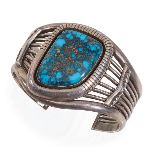 Bonhams : A Mary Marie Yazzie Lincoln cuff bracelet