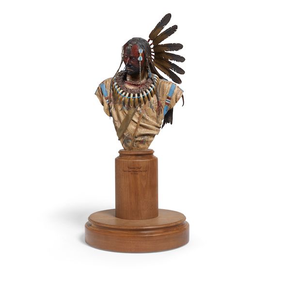 Bonhams : Dave McGary (1958-2013) Enemies Past: Two Crows Hidatsa Chief ...
