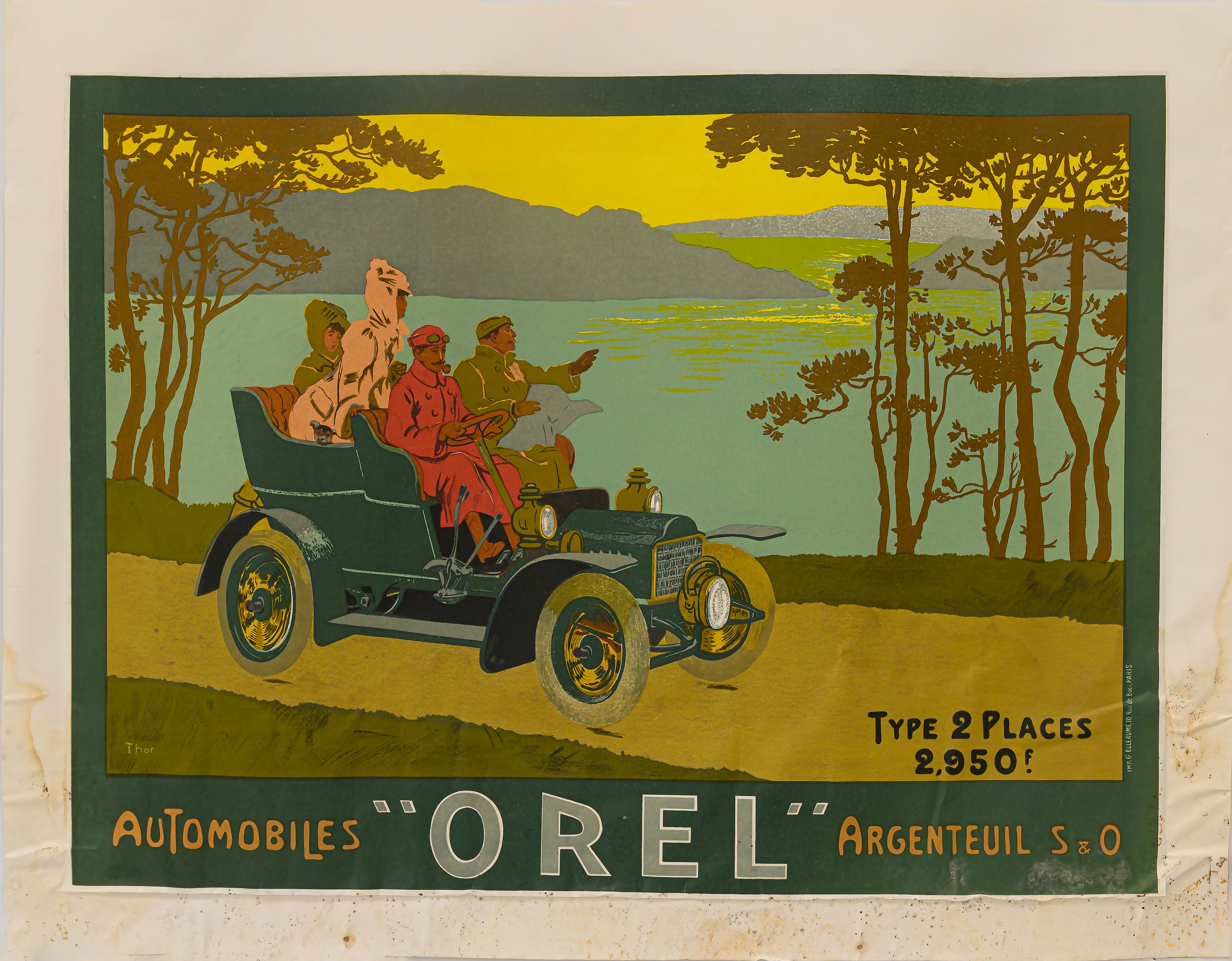 Bonhams Cars : An Orel Automobiles Advertising Poster, after Walter ...