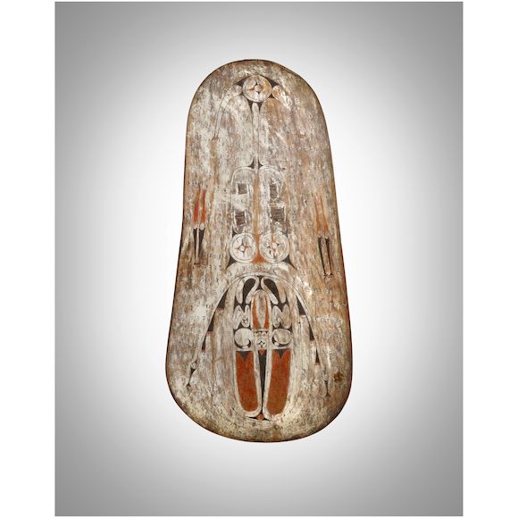Bonhams Fine And Rare Massim Shield Trobriand Islands Papua New Guinea