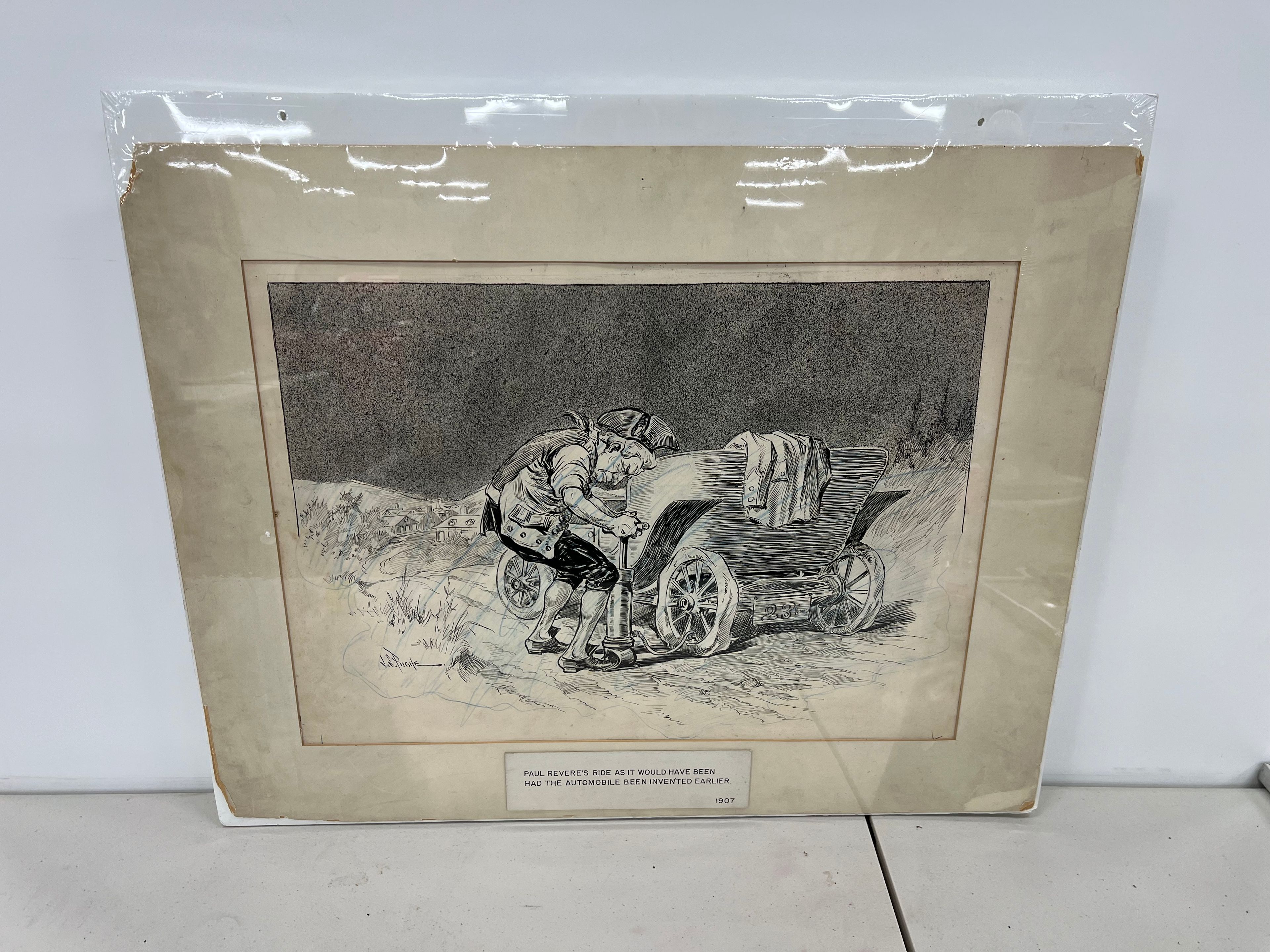 Bonhams Cars : A Group of Three Puck Magazine Illustrations, America ...