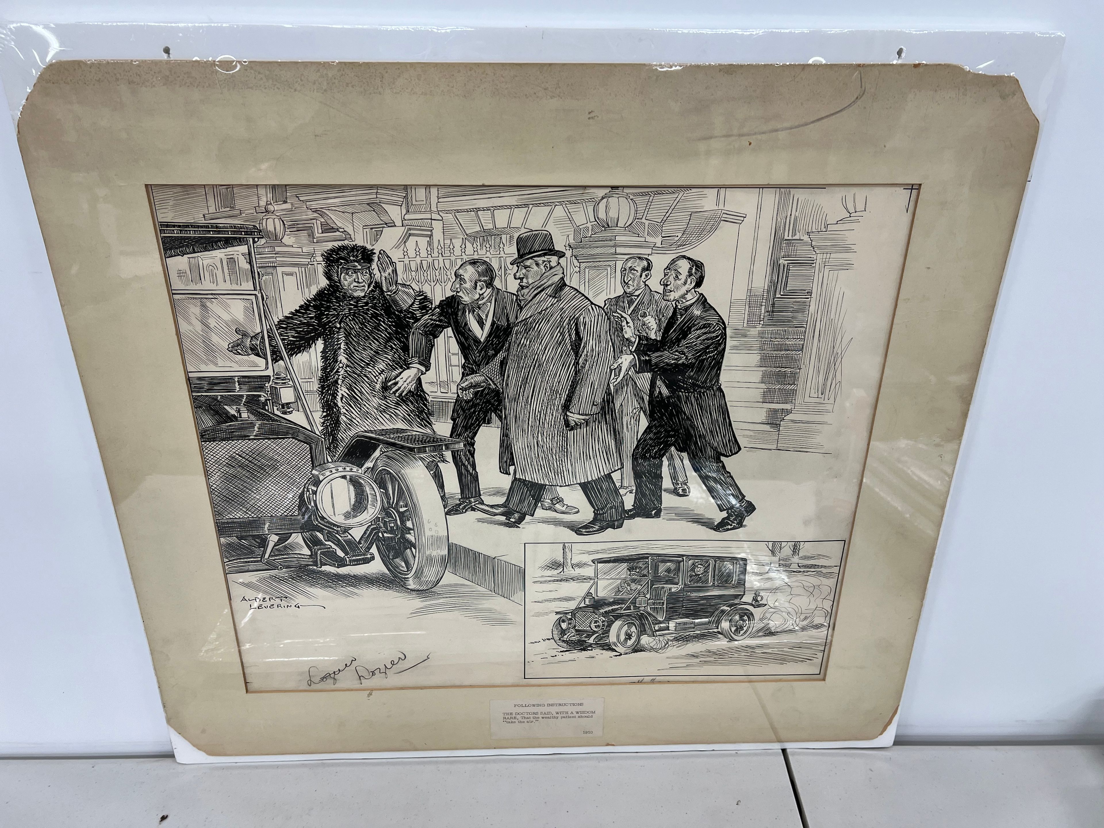 Bonhams Cars : A Group of Three Puck Magazine Illustrations, American ...