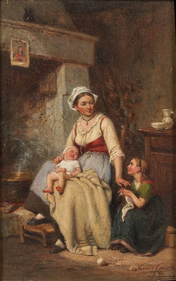 Bonhams Skinner : LÉON EMILE CAILLE (French, 1863-1907) A Maternal ...