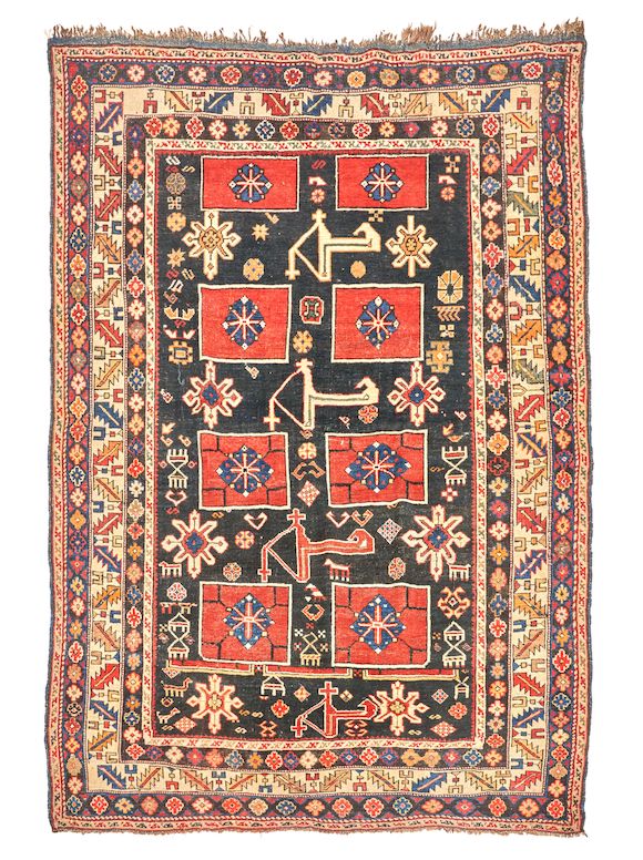 Bonhams Skinner : Shirvan Rug Caucasus 3 ft. 9 in. x 5 ft. 3 in.