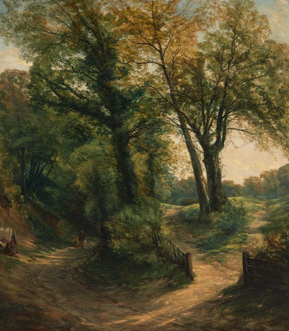 Bonhams Skinner : THOMAS CRESWICK, RA (British, 1811-1869) The Green ...
