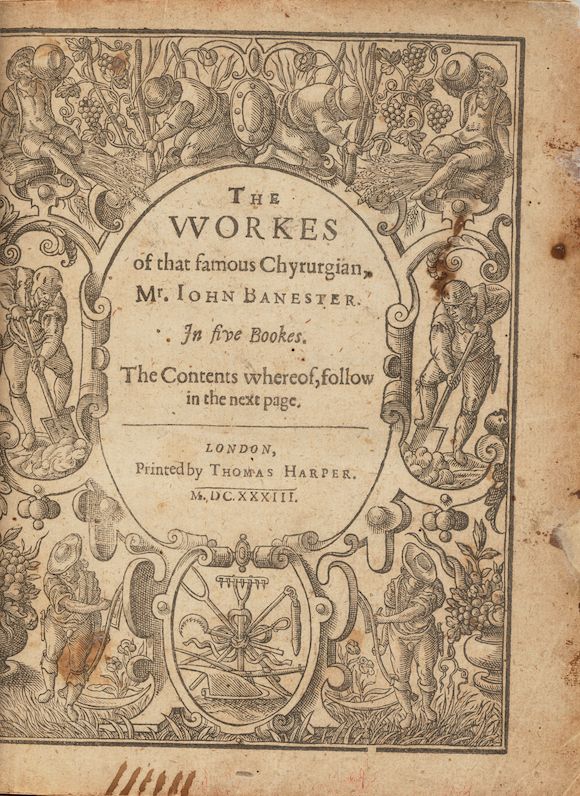 Bonhams : BANISTER, JOHN. 1533-1610. The Workes of that Famous ...