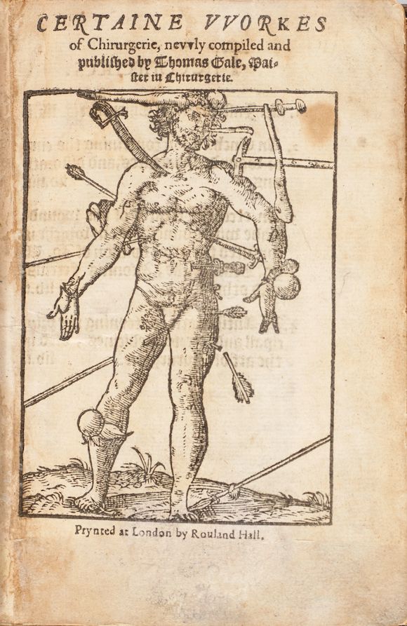 Bonhams : GALE, THOMAS. C.1507-1586. Certaine Workes of Chirurgerie ...