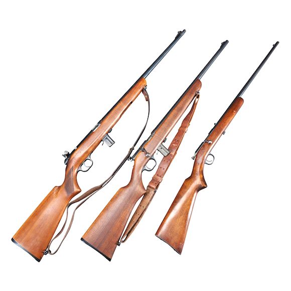 Bonhams Skinner : Three .22 Caliber Bolt Action Rifles, Curio or Relic ...