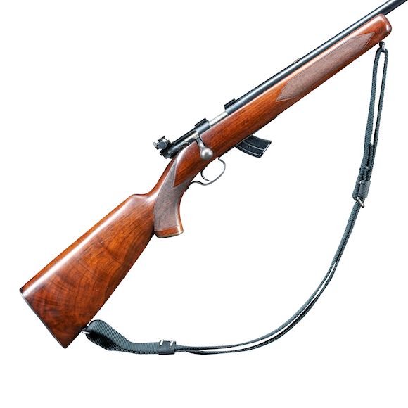 Bonhams Skinner : Winchester Model 75 Bolt Action Sporting Rifle, Curio ...
