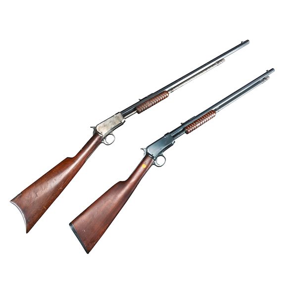 Bonhams Skinner : Two Winchester .22 Caliber Pump Action Rifles, Curio ...