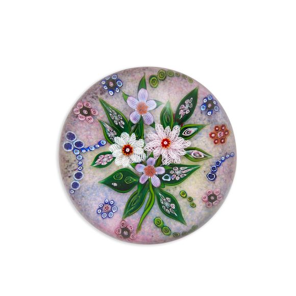 Bonhams Skinner : DEBBIE TARSITANO (B. 1955) PAPERWEIGHT WITH LACE ...