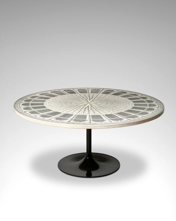Bonhams : PIERO FORNASETTI (1913-1988) 'Architettura' Tablecirca ...