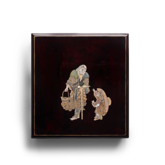 Bonhams : A SOMADA-STYLE INLAID-LACQUER BOX Edo period (1615-1868) or ...