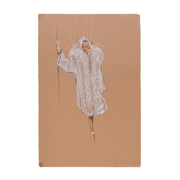 Bonhams : A Gene Tierney Costume Sketch for Leave Her to Heaven ...