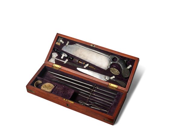 Bonhams : 19th-CENTURY MEDICAL INSTRUMENTS. 13-piece Amputation Kit ...