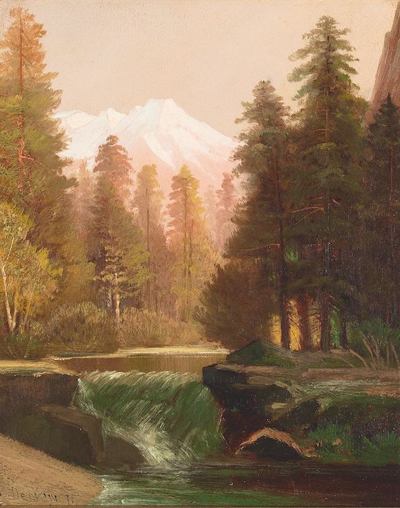 Bonhams : Edwin Deakin (1838-1923) Rubicon Valley Creek 12 x 10 in ...