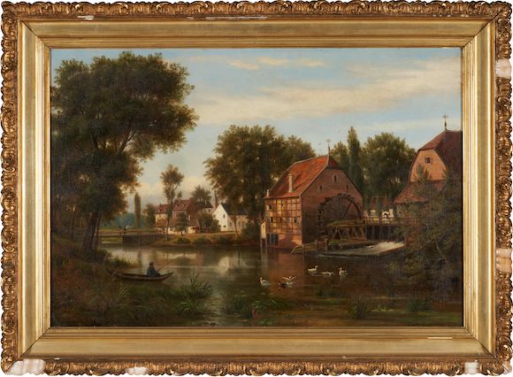 Bonhams Skinner : HENRY LEWIS (British, 1819-1904) Landscape with a ...
