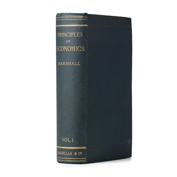 Bonhams : THE EPITOME OF NEO-CLASSICAL ECONOMICS. MARSHALL, ALFRED ...