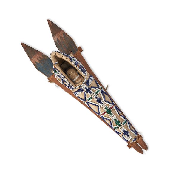 Bonhams Skinner : A Southern Plains model cradle lg. 10 1/2 in.