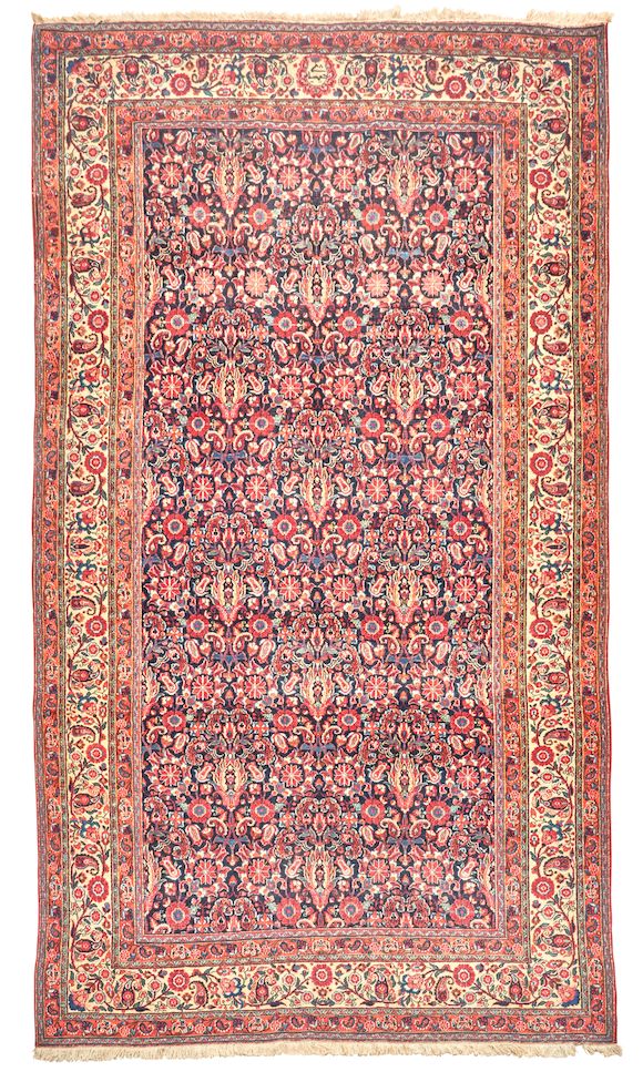 Bonhams Skinner : Signed Dorosh Rug Iran 5 ft. x 8 ft. 3 in.