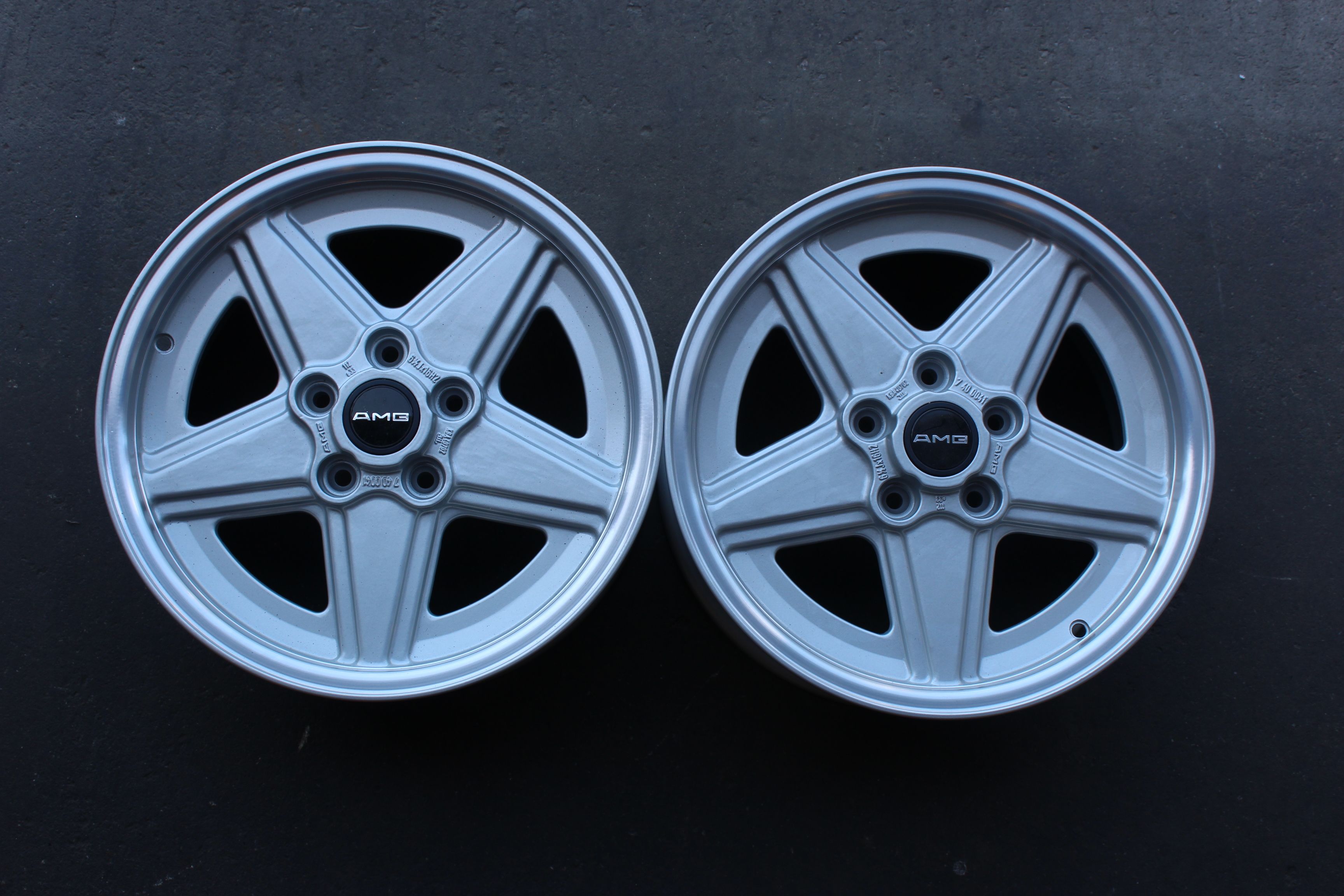 Bonhams Cars : 2 NOS AMG Penta Star V1 wheels for Mercedes-Benz, 6.5J X ...