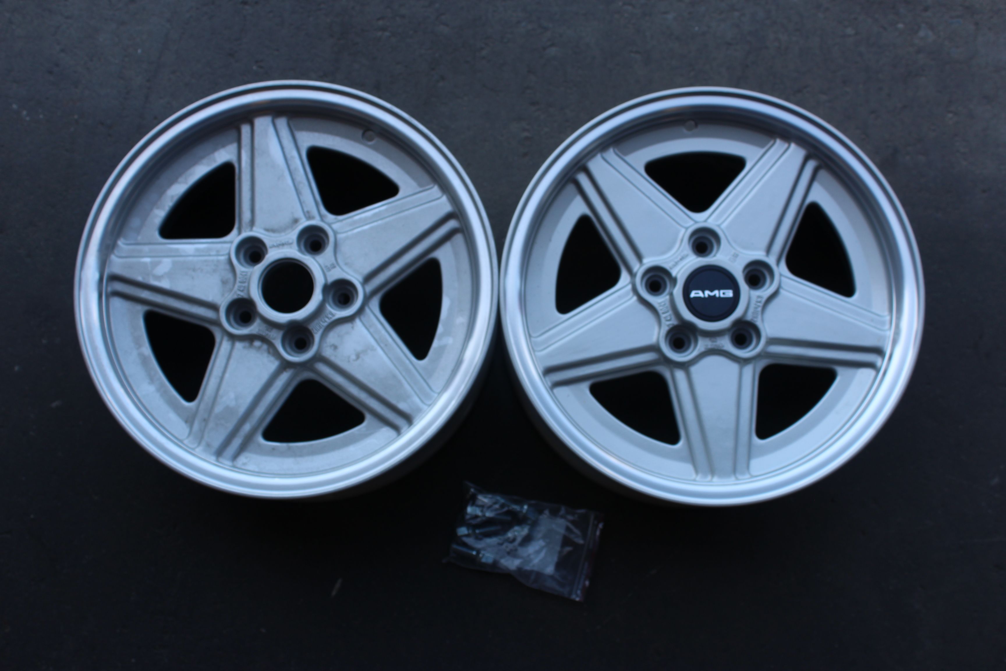 Bonhams Cars : 2 NOS AMG Penta Star V1 wheels for Mercedes-Benz, 6.5J X ...