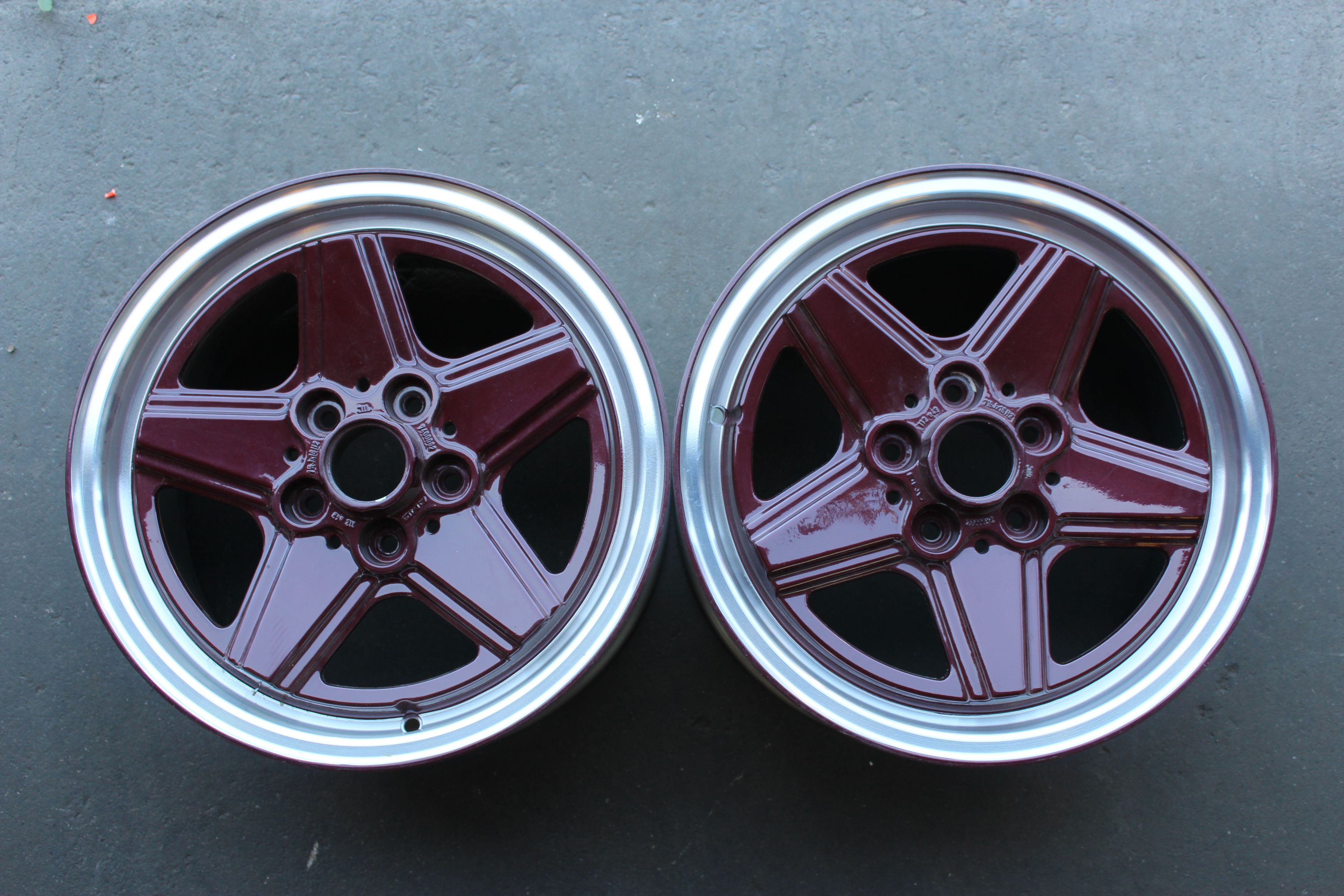 Bonhams Cars : 2 NOS Maroon, AMG Penta Star V2 wheels for Mercedes-Benz ...