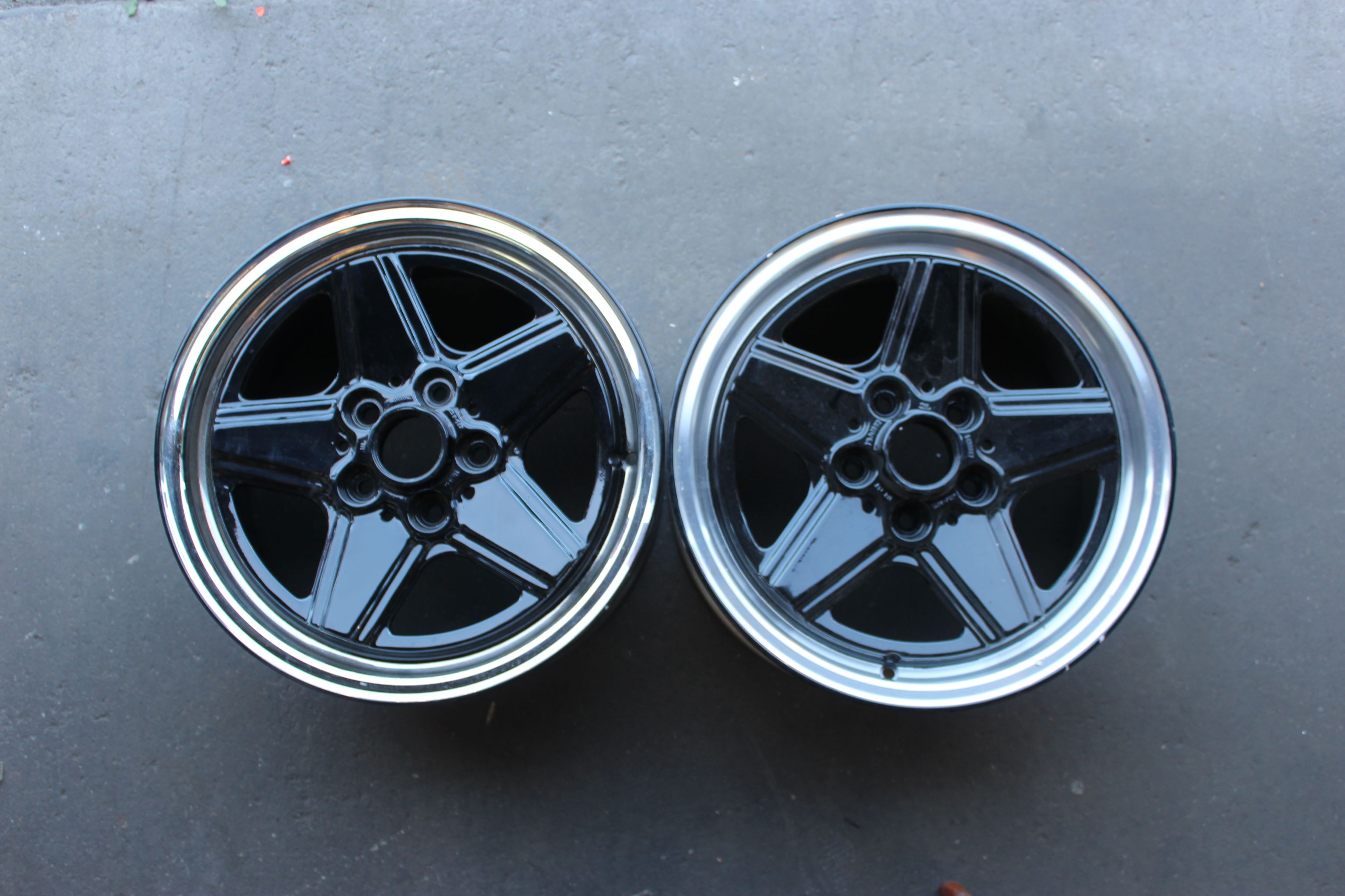 Bonhams Cars : 2 NOS Black, AMG Penta Star V2 wheels for Mercedes-Benz ...