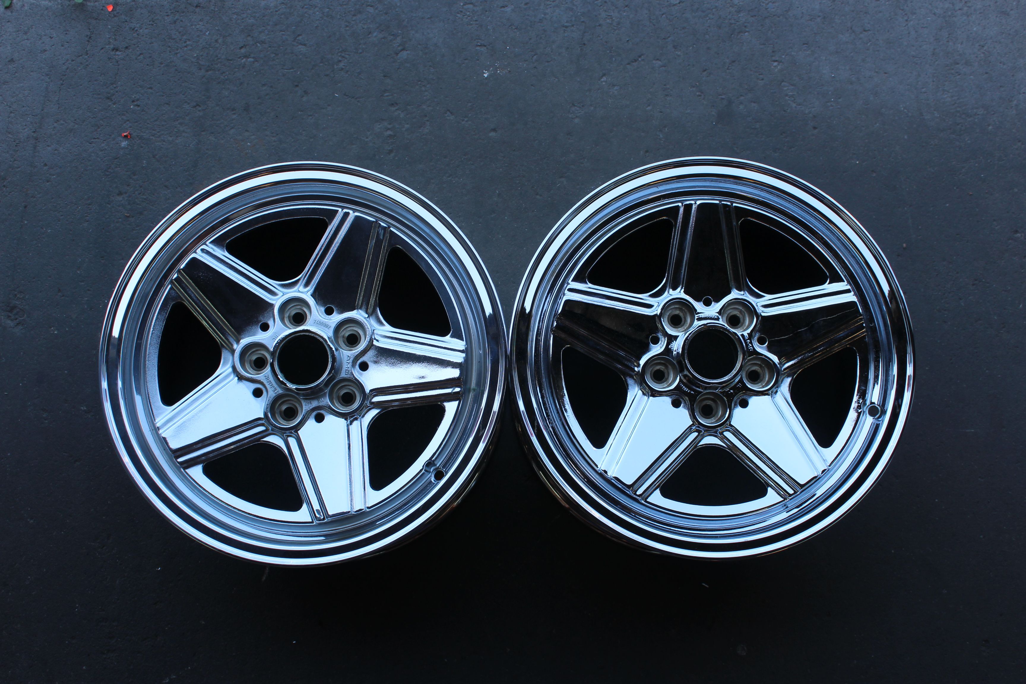 Bonhams Cars : 2 NOS Chrome, AMG Penta Star V1 wheels for Mercedes-Benz ...