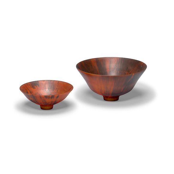 Bonhams : J. KELLY DUNN (HAWAII) Two Turned Wood Footed BowlsNorfolk ...