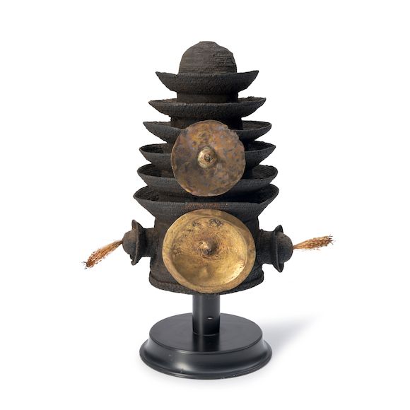 Bonhams Skinner : An Ekonda headress ht. 16, wd. 10 in.