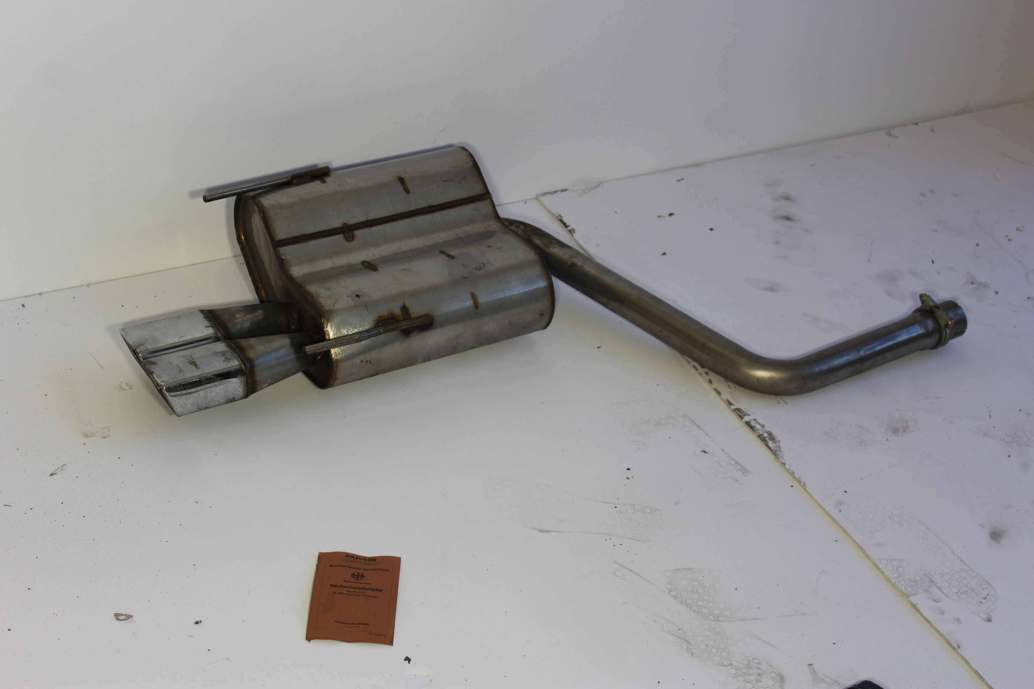 Bonhams Cars : A Mercedes-Benz AMG muffler W202 2024900715 10 inches in ...