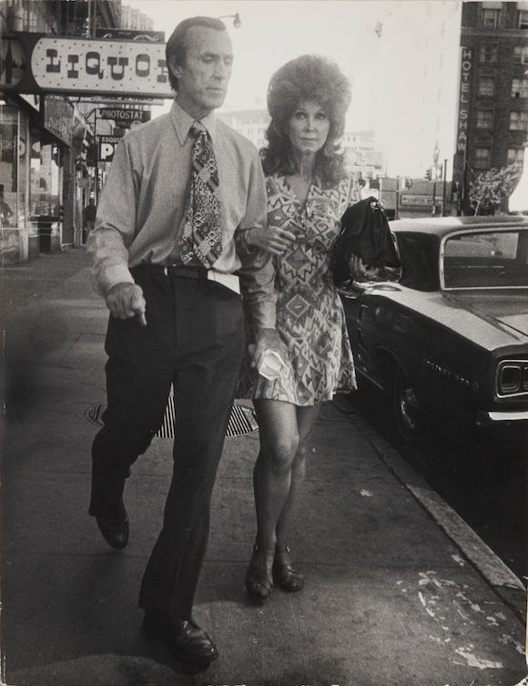 Bonhams Skinner : LEON LEVINSTEIN (1910-1988) NYC (COUPLE WALKING IN ...
