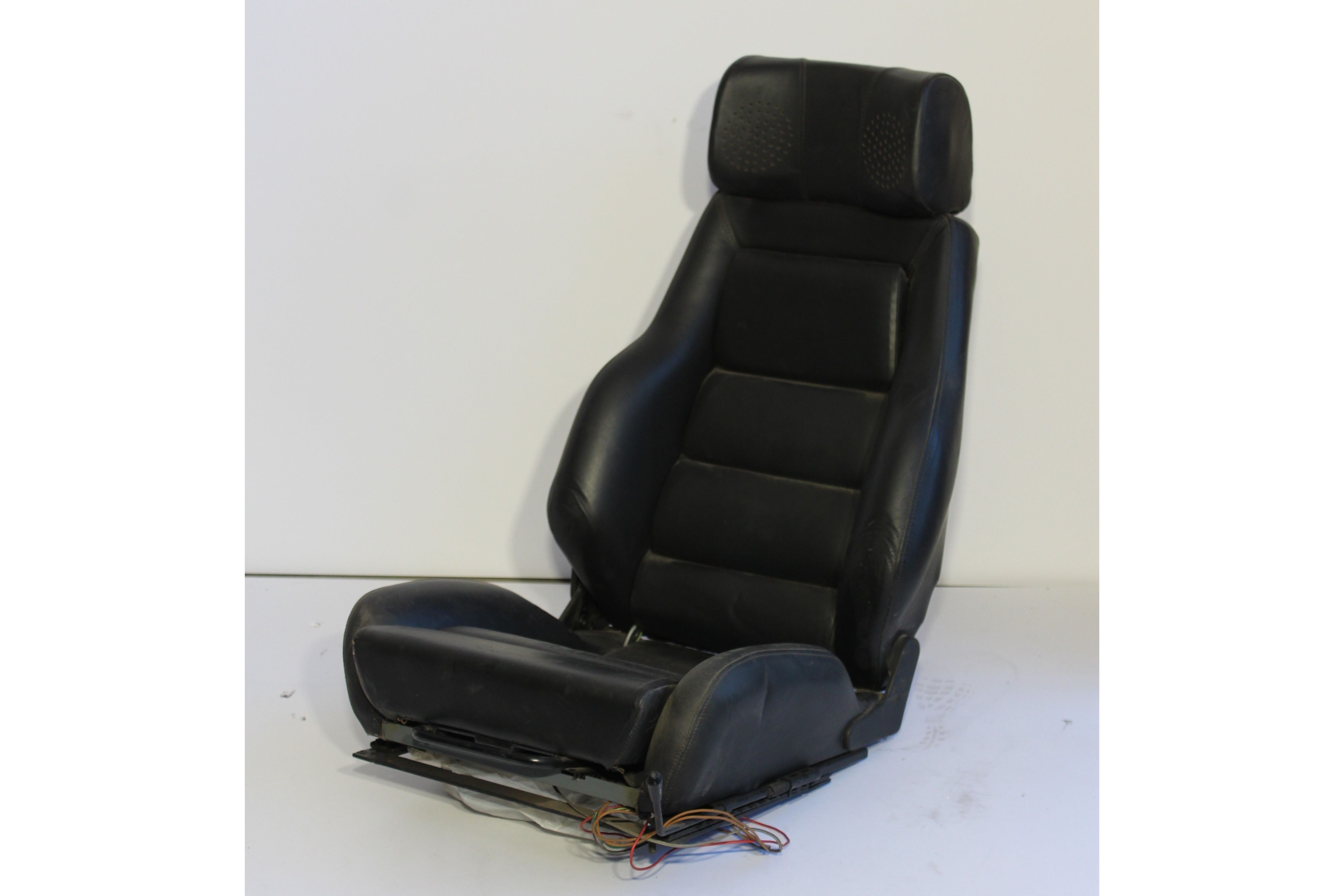 Bonhams Cars : A Recaro black leather front passenger seat 33 inches in ...