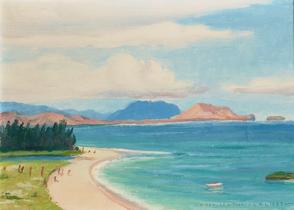 Bonhams : David Howard Hitchcock (1861-1943) Kailua Beach - Oʻahu, H.I ...