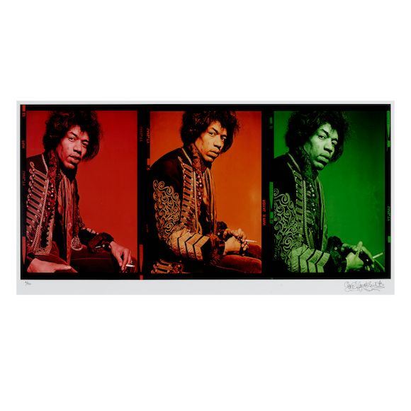 Bonhams : GERED MANKOWITZ (BORN 1946) Jimi Hendrix Smoking, Mason's ...
