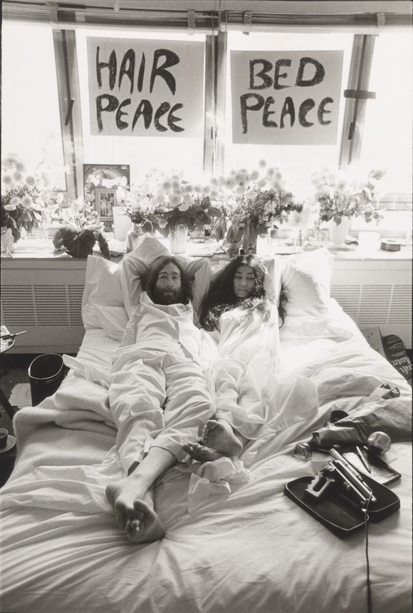 Bonhams : Ivor Sharp (1928-1989); John Lennon and Yoko Ono, Amsterdam;