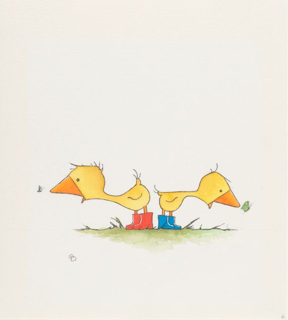 Bonhams Skinner : AN OLIVER DUNREA ILLUSTRATION FROM OLLIE THE STOMPER ...