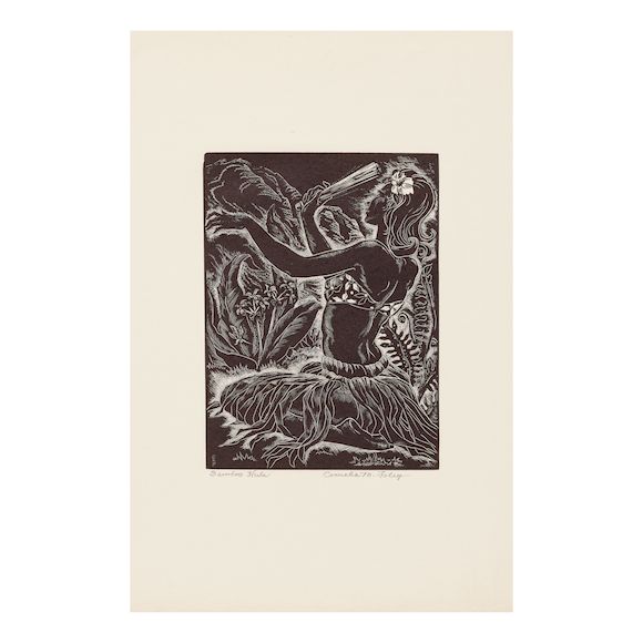 Bonhams : Cornelia MacIntyre Foley (1909-2010); Bamboo Hula; Hawaiian ...