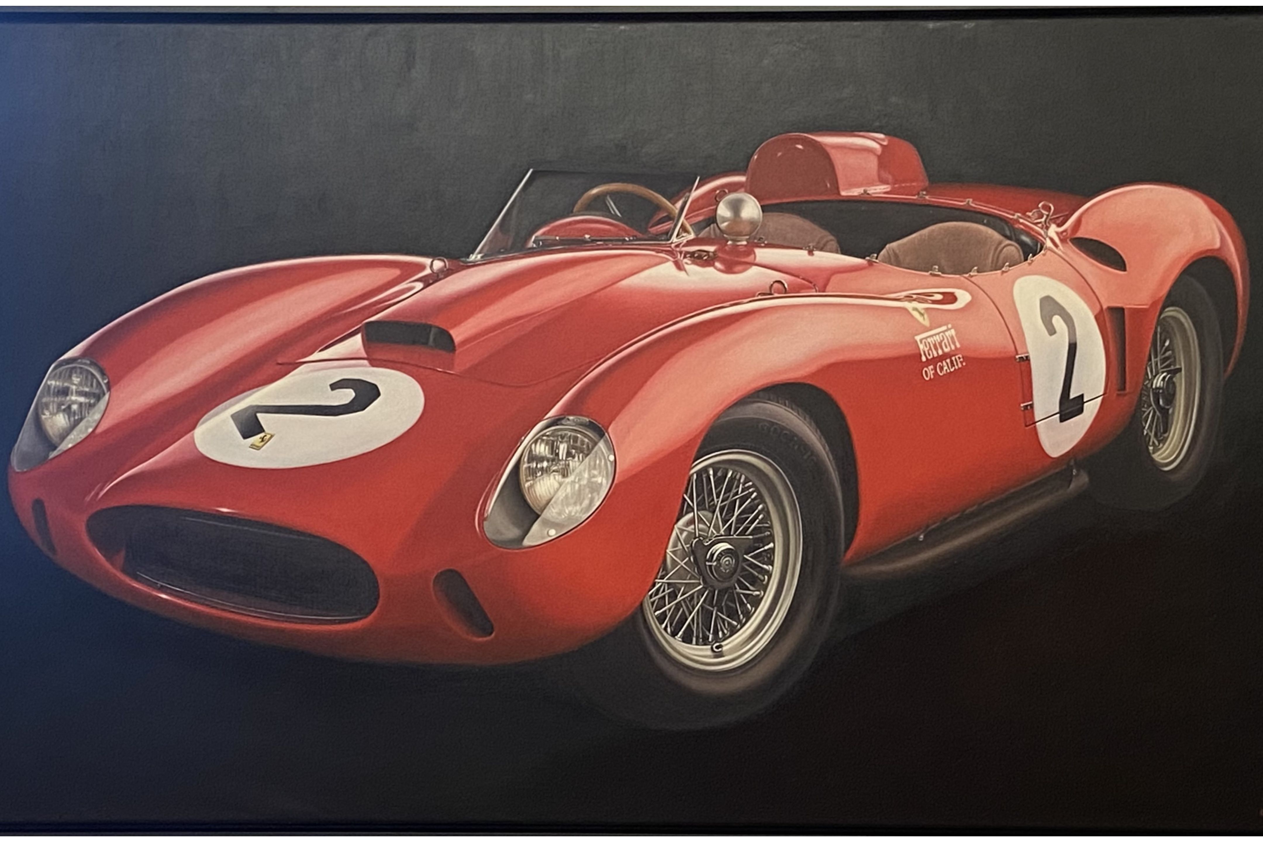 Bonhams Cars : "Ferrari of California" Three Framed Original Oil on ...
