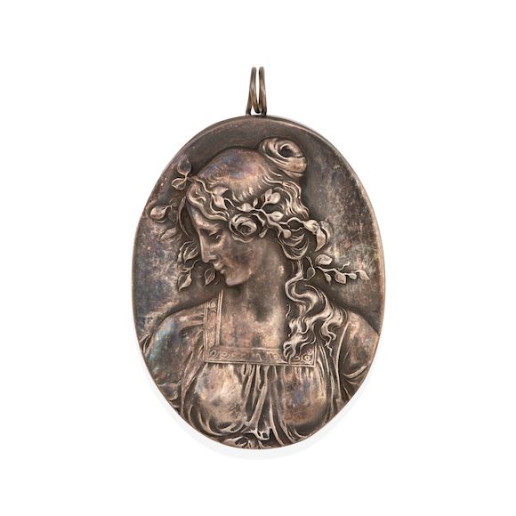 Bonhams : HENRYK WINOGRAD: SILVER REPOUSSE PENDANT
