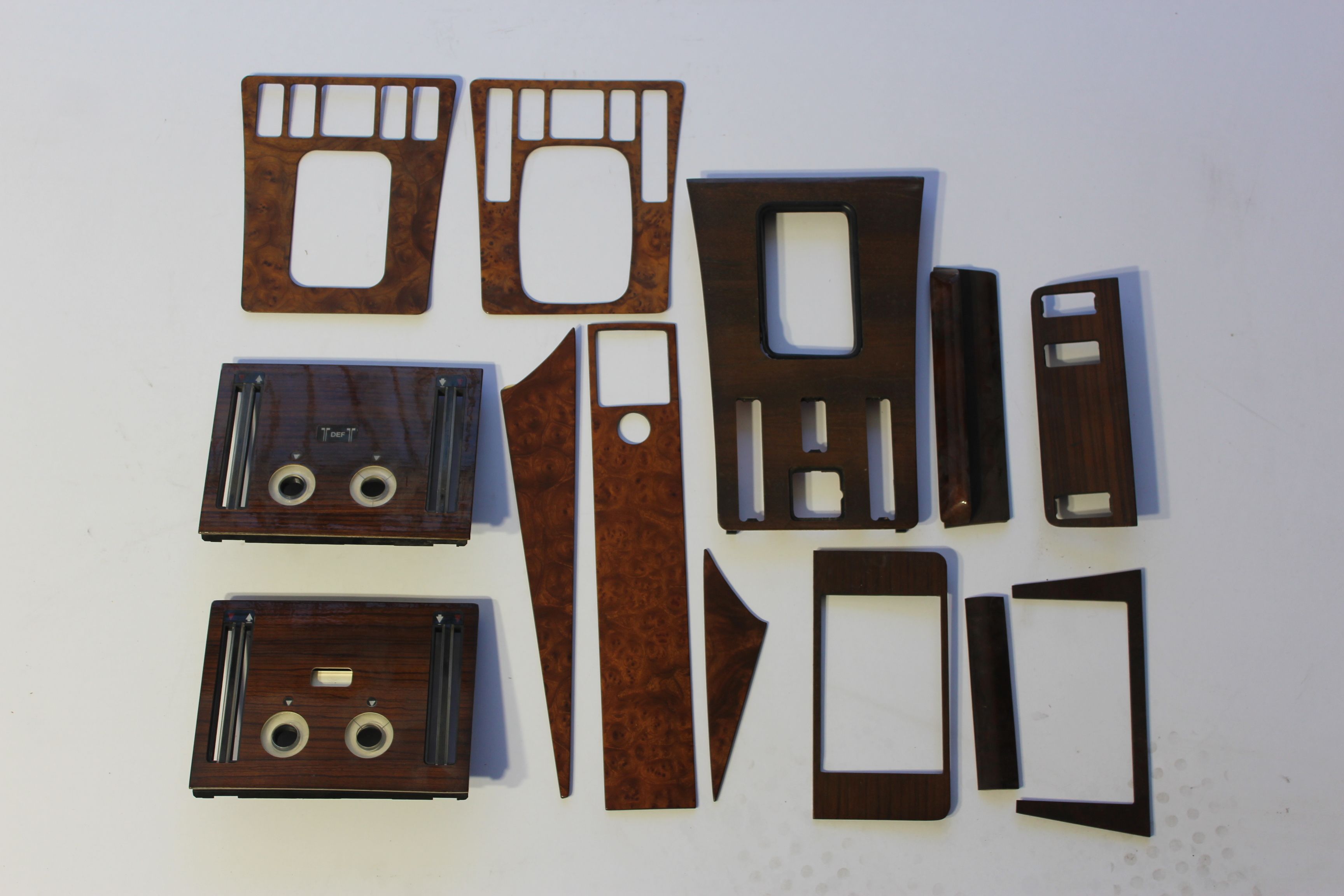 Bonhams Cars : A comprised lot of Burl wood and Zebrano wood, Mercedes ...