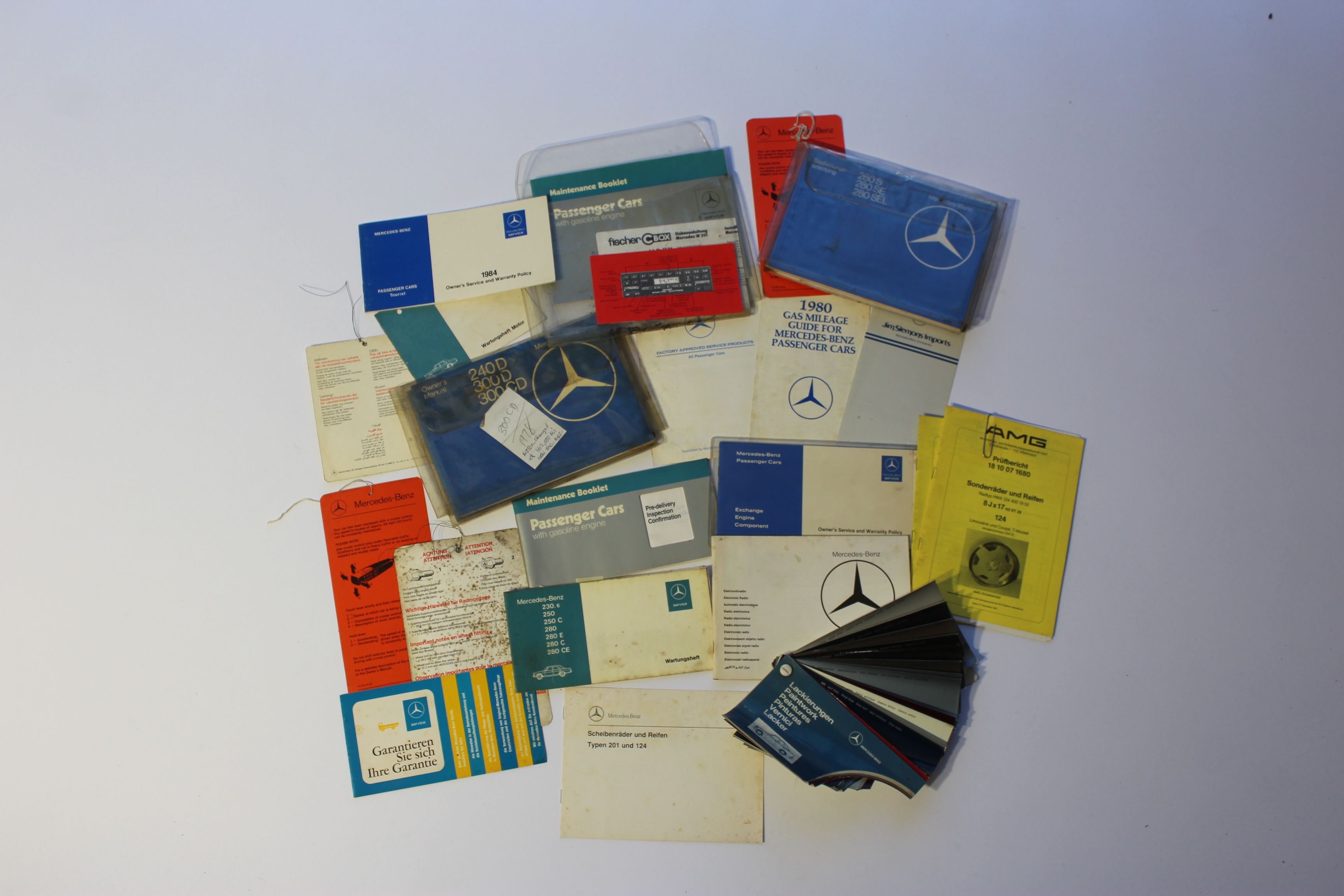 Bonhams Cars : A comprised lot of Mercedes-Benz hand books for 240D ...
