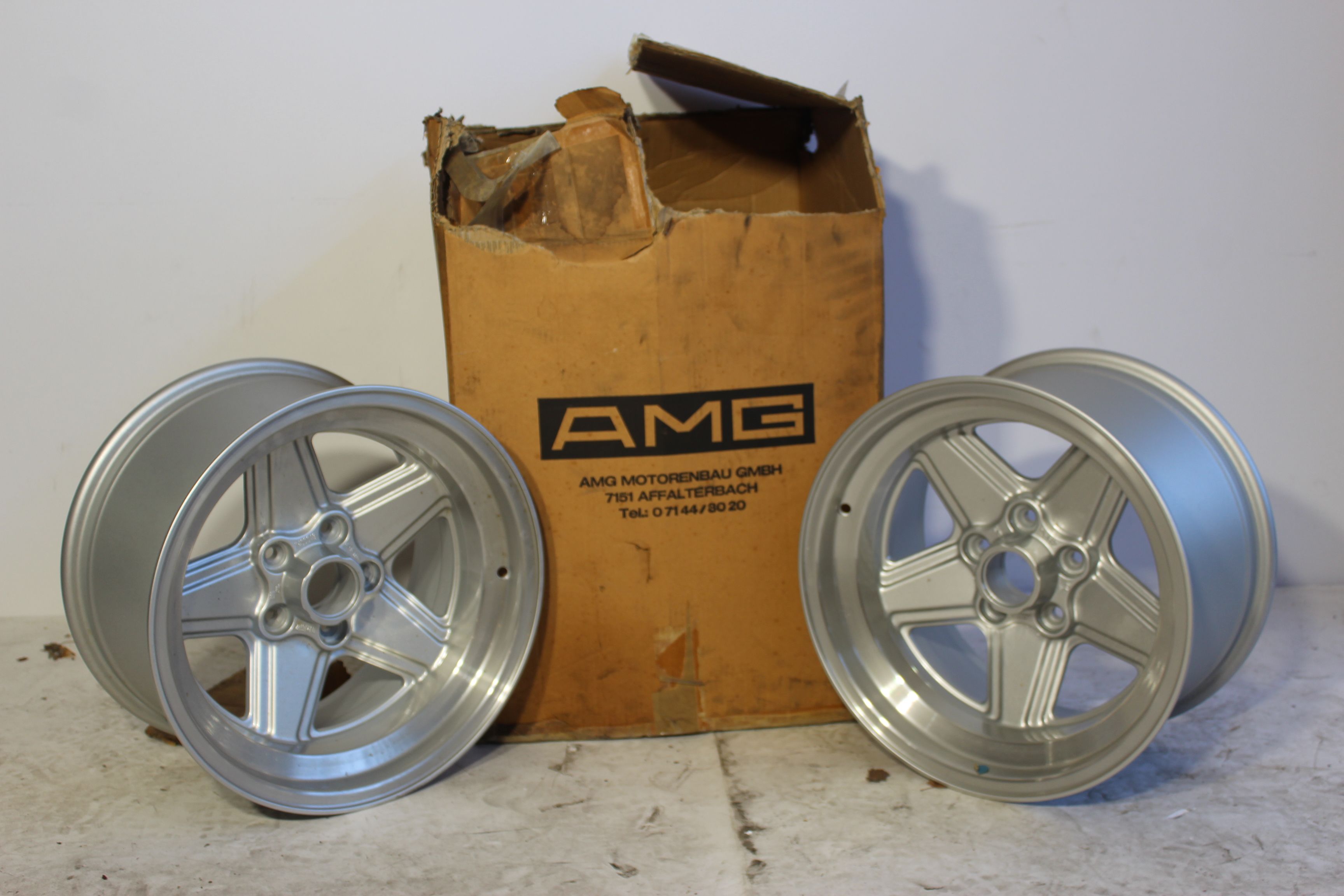Bonhams Cars : A pair of AMG for Mercedes-Benz 9J x 16 wheels, (740048)