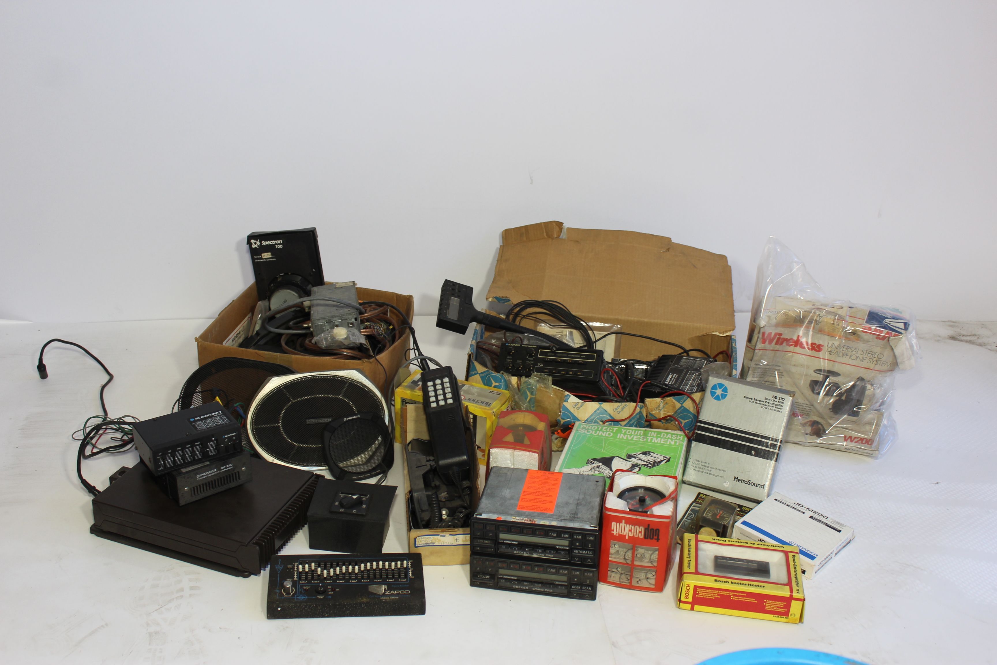 Bonhams Cars : A large grouping of radio equipment and interior fixtures,