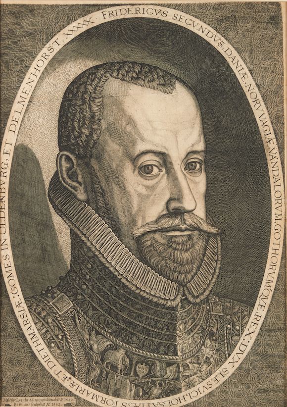 Bonhams Skinner : Melchior Lorck (1527-1583); Frederik II of Denmark;