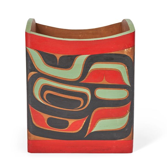 Bonhams Skinner : A Beau Dick Northwest Coast painted box Beau Dick ...