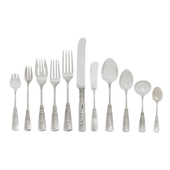 Bonhams : A GORHAM STERLING SILVER FLATWARE SERVICE FOR TWELVE ...