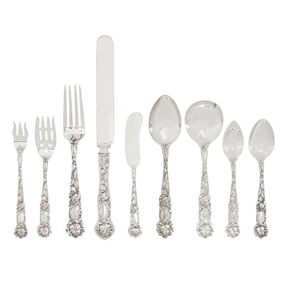Bonhams : AN ALVIN STERLING SILVER FLATWARE SERIVCE FOR TWELVE ...