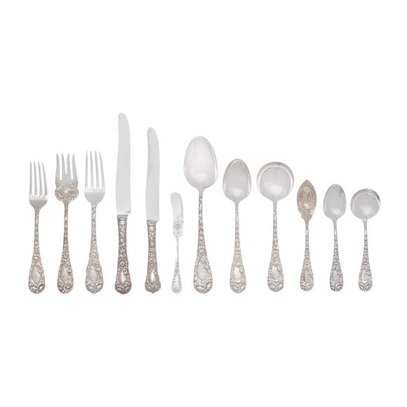 Bonhams : A WM. B. DURGIN CO. STERLING SILVER FLATWARE PART SERVICE FOR ...